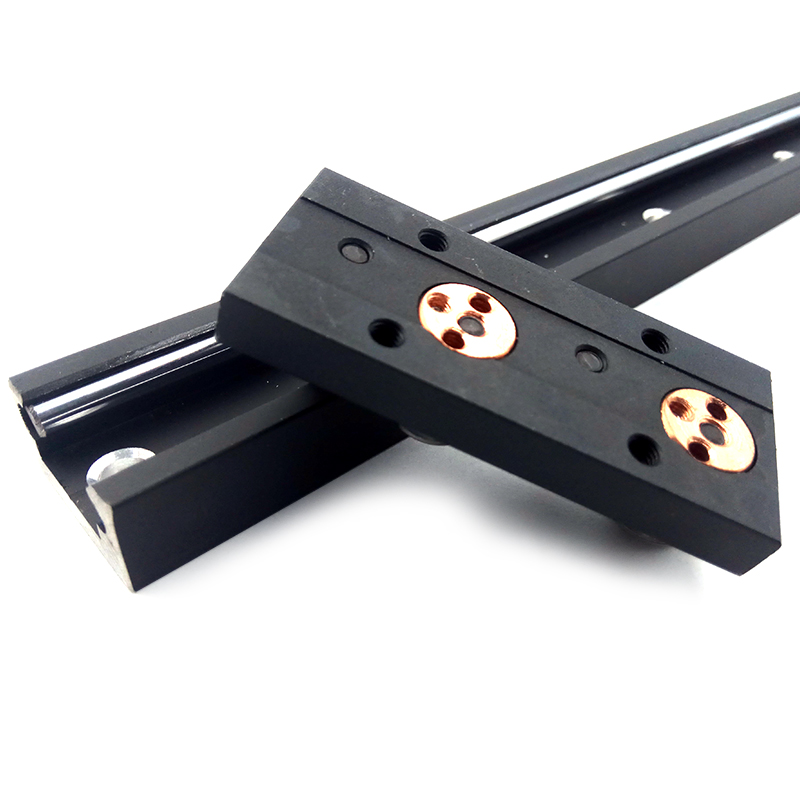 Square linear guide rail black/silver oxide width 44mm SGR15N and ...