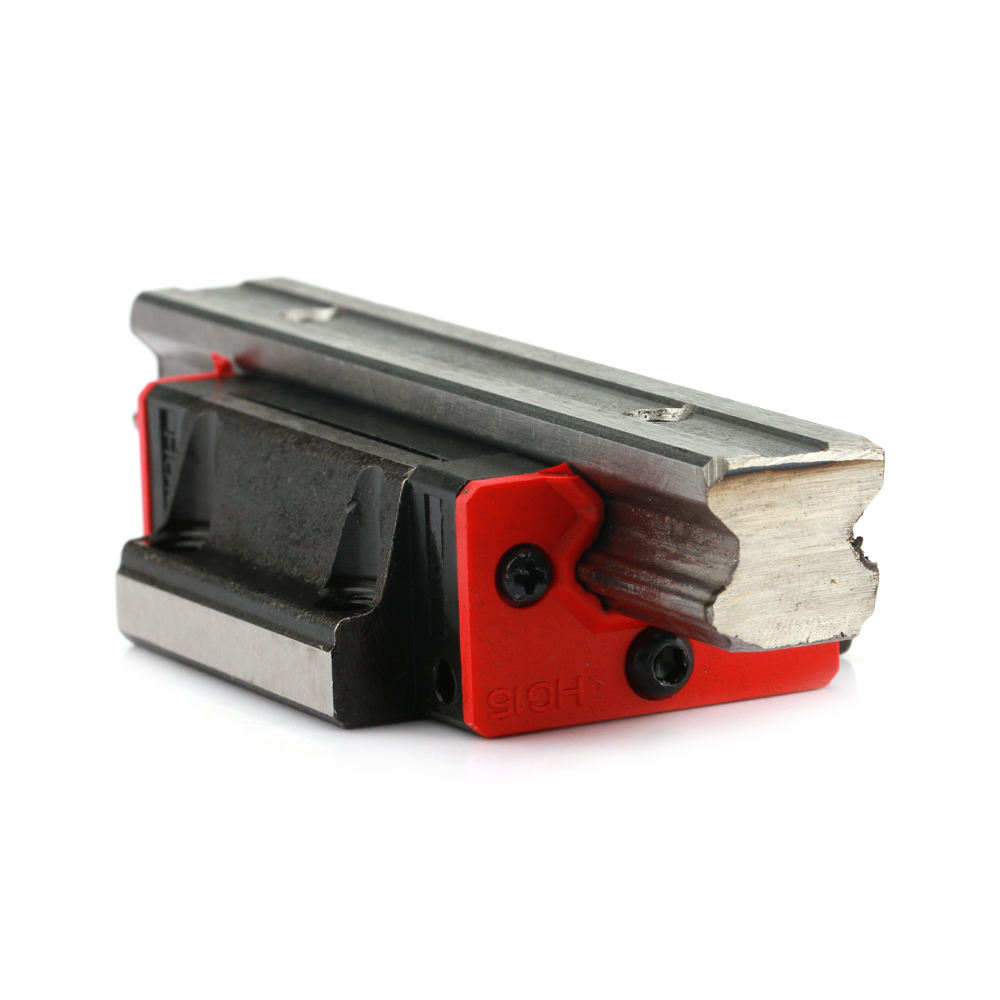 Chrome steel linear guide rail HGR15 and widen flange bearing block ...
