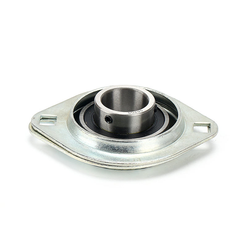 Round flange pressed steel housing PFL206 chrome steel bearing SB206 ...