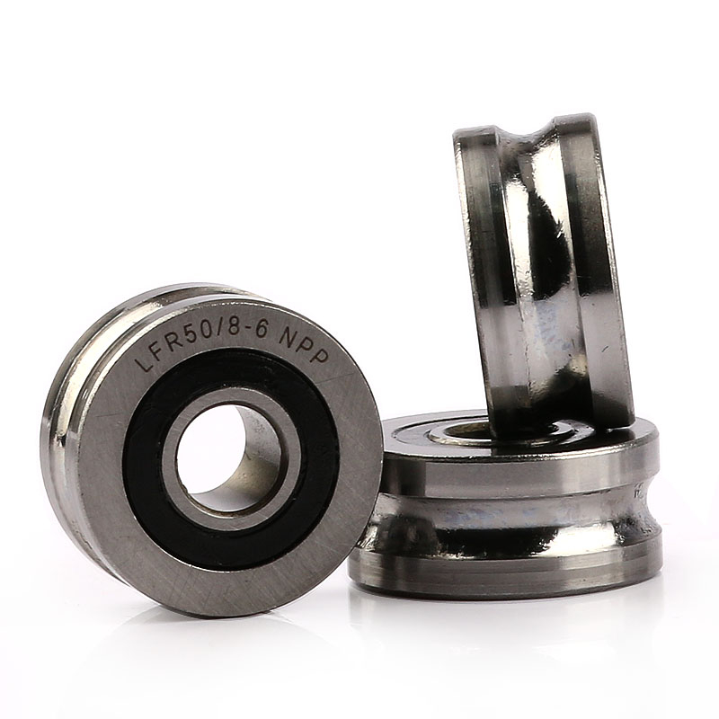 Gothic / circular groove rail guide wheel bearing -LFR series U5200-8 ...